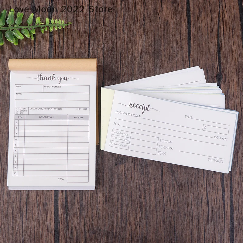 1 Receipt Book Carbonless Paper Thank You Receipt Book - Sales Order ...