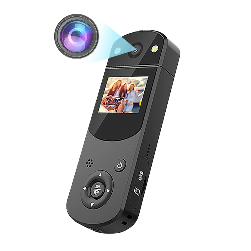 Mini Digital Camera 1080p Hd Body Camera Rotate Lens Lcd Screen Multi ...