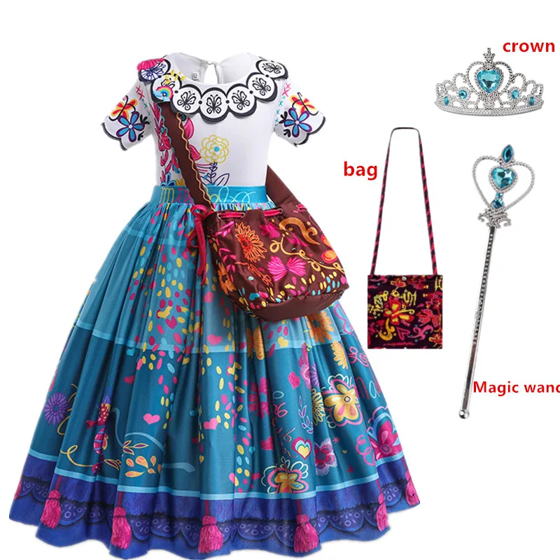 Fancy Girl Easter Cosplay Costume with Bag Kids Evening Party Disguise ...