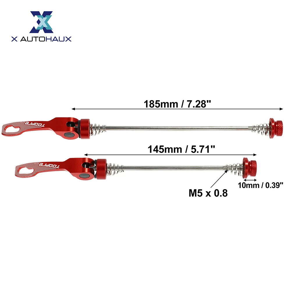 X-Autohaux-1-Pair-Front-Rear-Bicycle-Quick-Release-Axles-Skewers-Lever ...