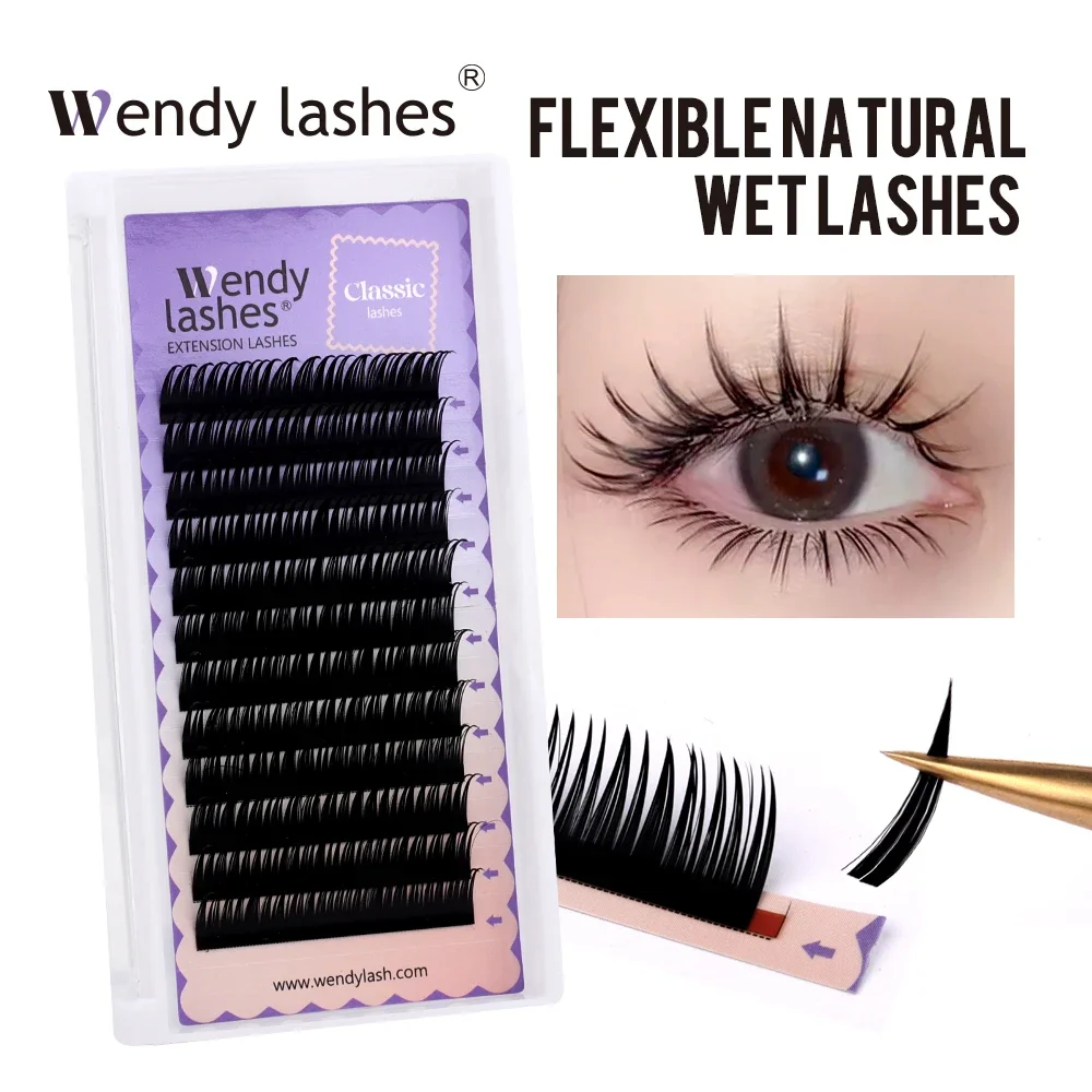 Wendy Lashes Wet Spikes Eyelash Extension Classic Lashes Manga Wispy ...