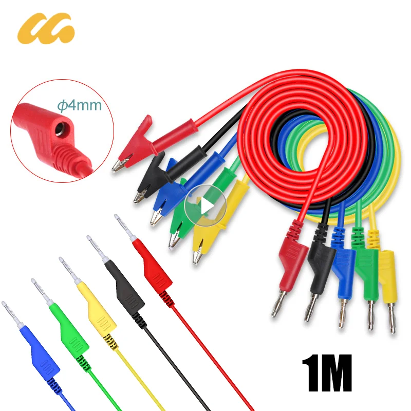 High-voltage-Power-Clamp-Power-Testing-Line-Multimeter-Plug-Banana-Head ...