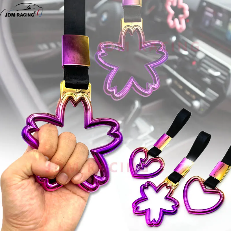 Colorful Ring Flower Heart JDM RACING Train Bus Handle Hand Strap ...