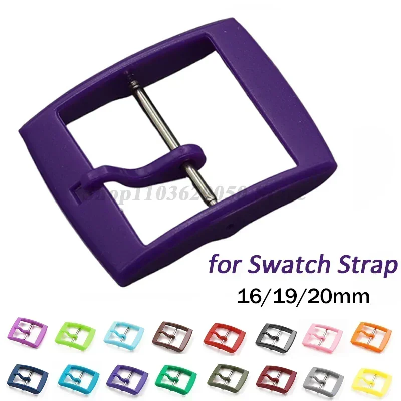1pcs Plastic Watch Clasp for Swatch Silicone Strap 16 19 20mm Colorful ...