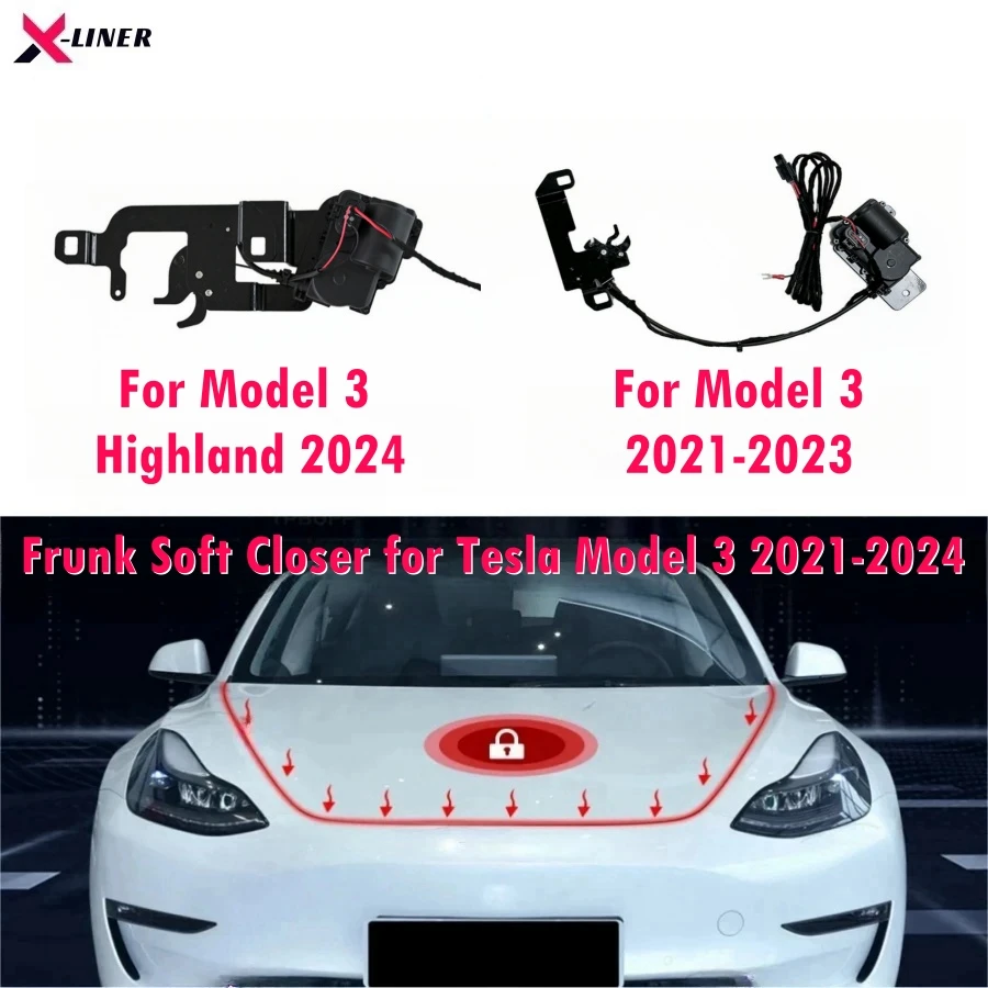 Frunk-Soft-Closing-Lock-for-Tesla-Model-3-2021-2023-Highland-2024-Front ...
