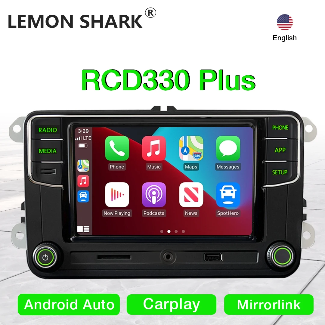 RCD330-Plus-Android-Auto-Carplay-Car-Radio-Noname-RCD340G-Green-Button ...