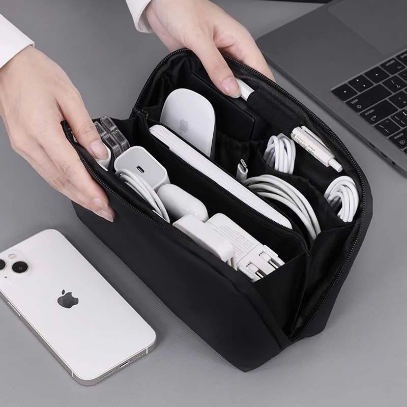 New Portable Wire USB Organizer Bag Travel Earphone Powerbank Data ...