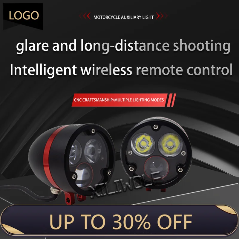 JPAD-Motorcycle-Universal-Spotlight-Flasher-Bright-LED-Lights-Fog ...