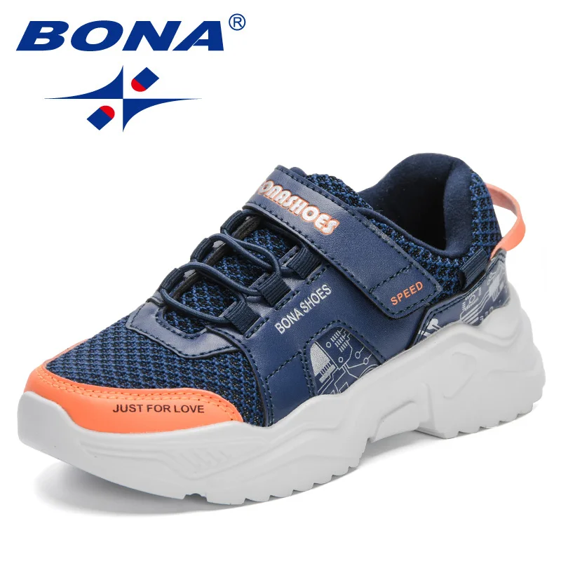 BONA New Designers For Boys Girls Breathable Sneakers Kids Brand Sport ...