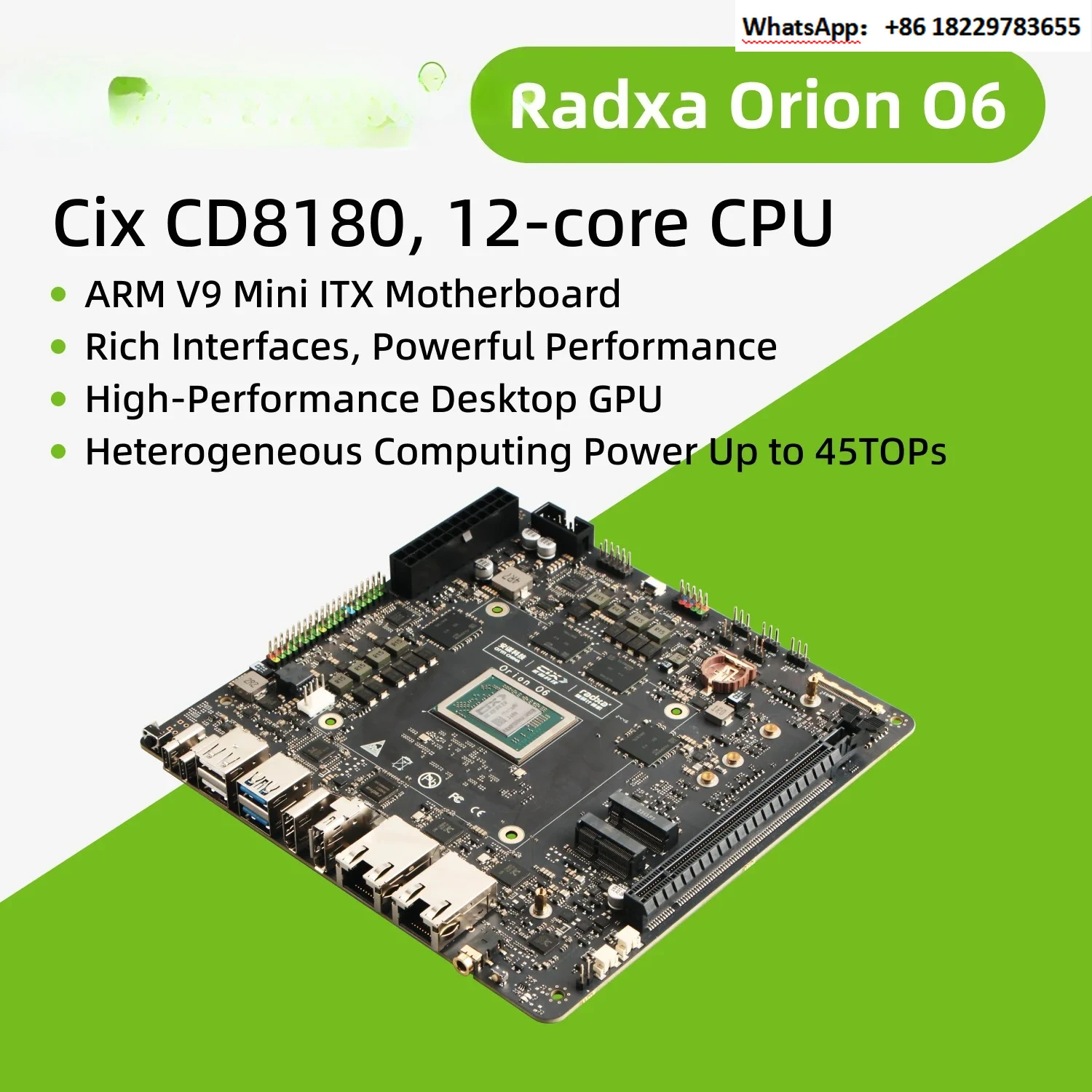 Orion O6, World's First Open Arm V9 Mini Itx Motherboard, 12-core Cpu ...