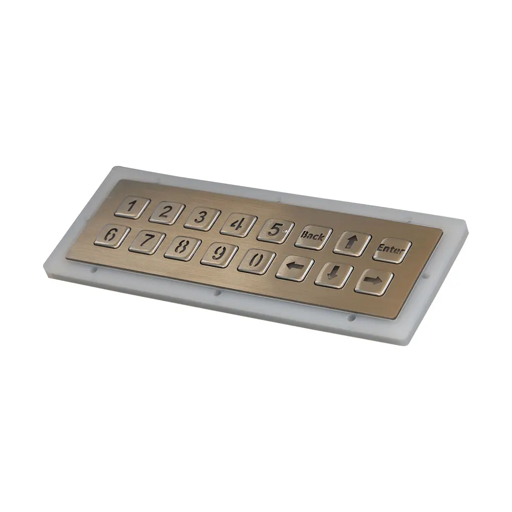 Backlight-Stainless-Steel-Industrial-Keyboard-With-16-Keys-For-Self ...