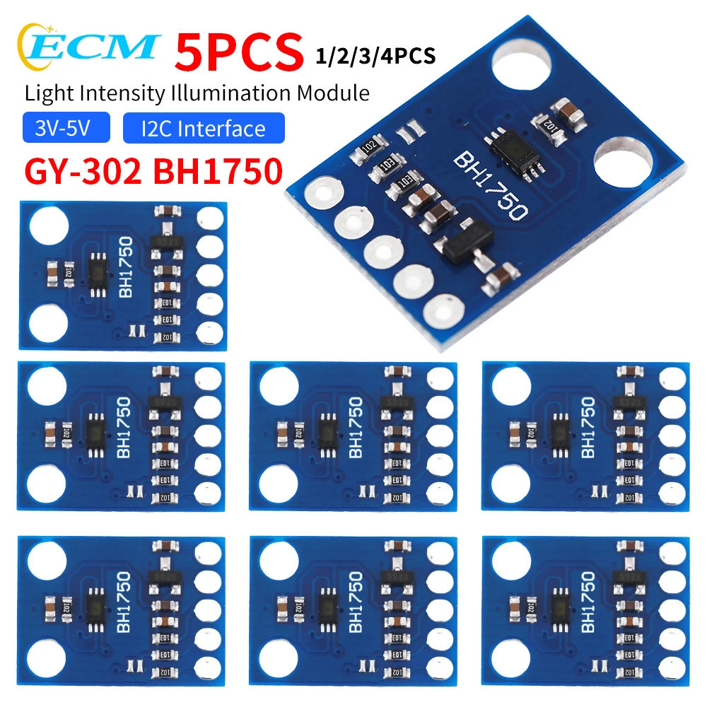GY-302-BH1750-BH1750FVI-Digital-Optical-Intensity-Illumination-Board-Light-Intensity-Sensor-3V ...