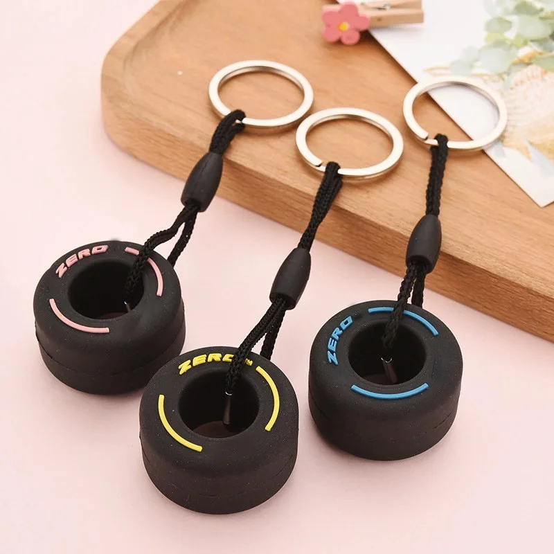 Formula-1-Racing-Tire-KeyChain-Pneumatic-F1-Tyre-Key-Buckle-For-Car-Men ...