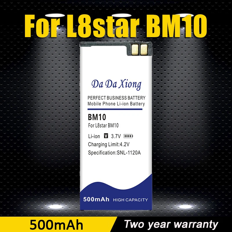 3.7V 500mAh Battery for L8star BM10 Mobile Bluetooth Phone - AliExpress 509