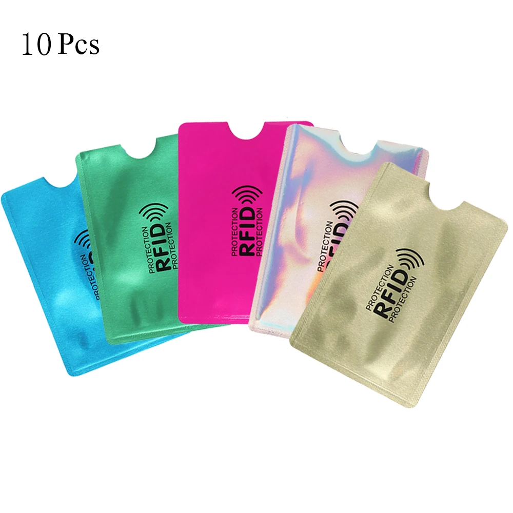10Pc-Anti-Rfid-Blocking-Reader-Lock-Card-Holder-Id-Bank-Card-Case ...