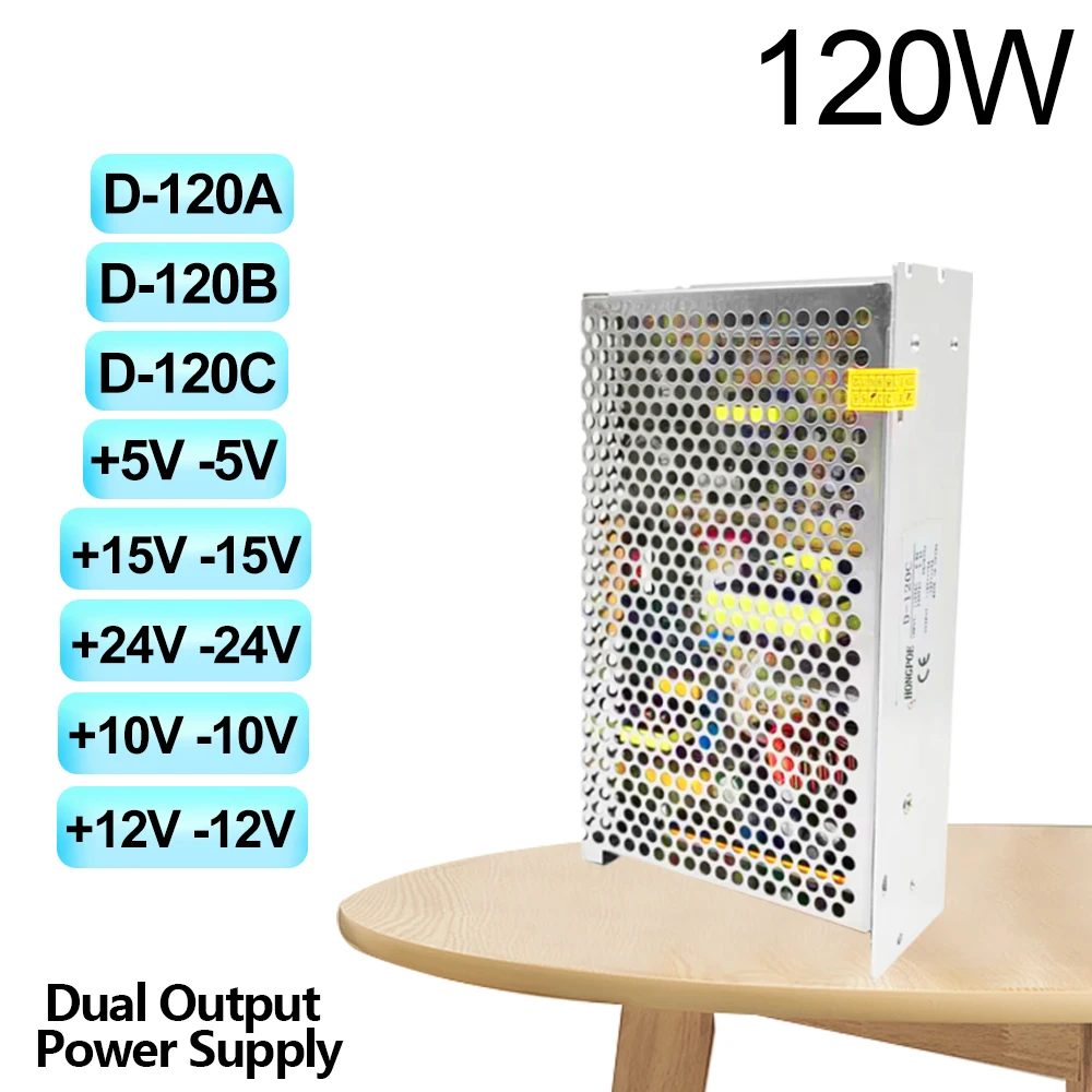 120W Dual Power supply 100 240VAC D 120A 120B 120C +5V 5V +10V 10V +12V ...