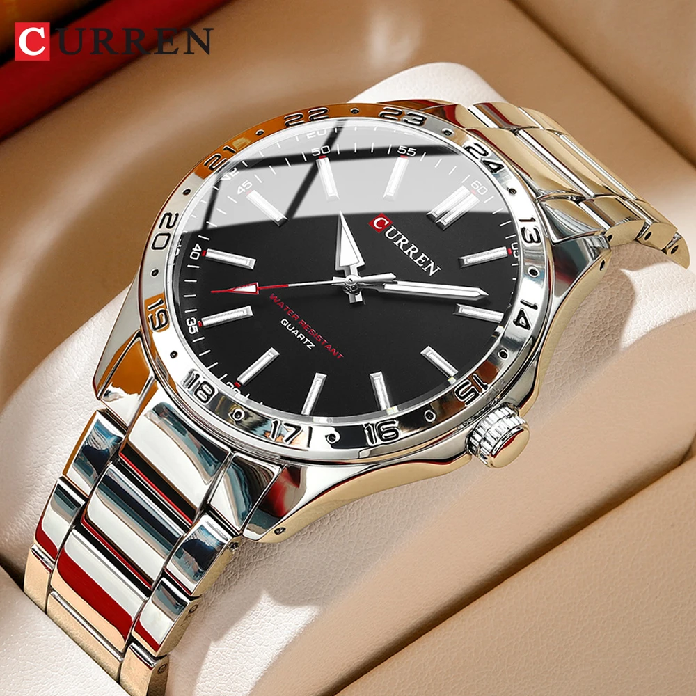 CURREN Watches for Men Quartz Classic Business Wristwatch with Luminous ...