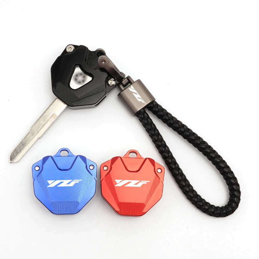 Motorcycle-Key-Cover-Case-Cap-Shell-Keyring-Chain-For-Yamaha-YZF-R1-R1M ...