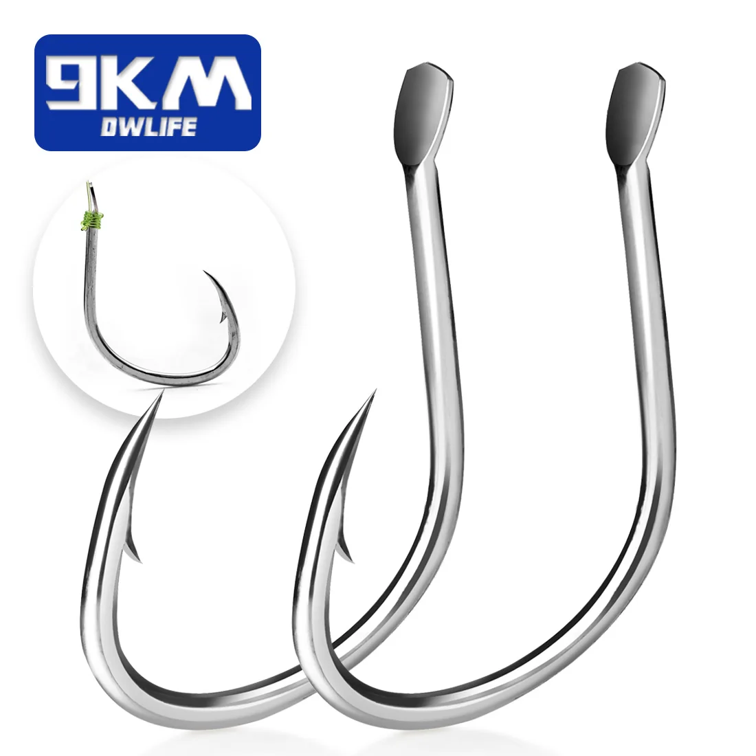 9KM-Live-Bait-Hooks-Saltwater-Fishing-Hooks-25-100Pcs-Eyeless-Fishing ...