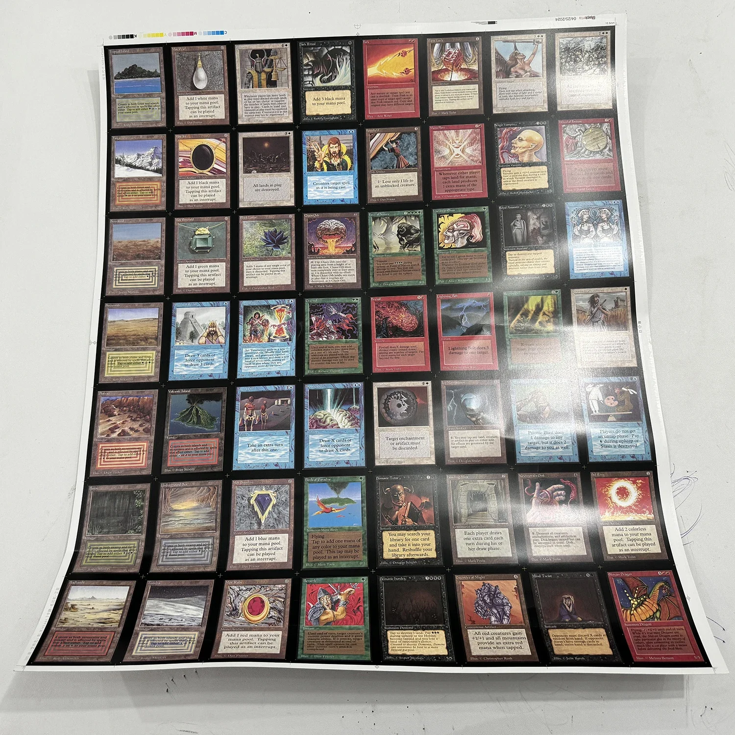 Magic-Board-Game-Card-Beta-Limited-Edition-Uncut-56-Rare-and-Expensive ...
