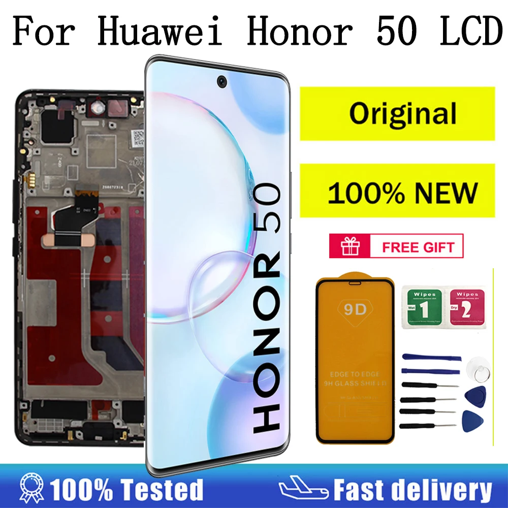 100-Original-Display-For-HUAWEI-Honor-50-LCD-NTH-NX9-Touch-Screen ...