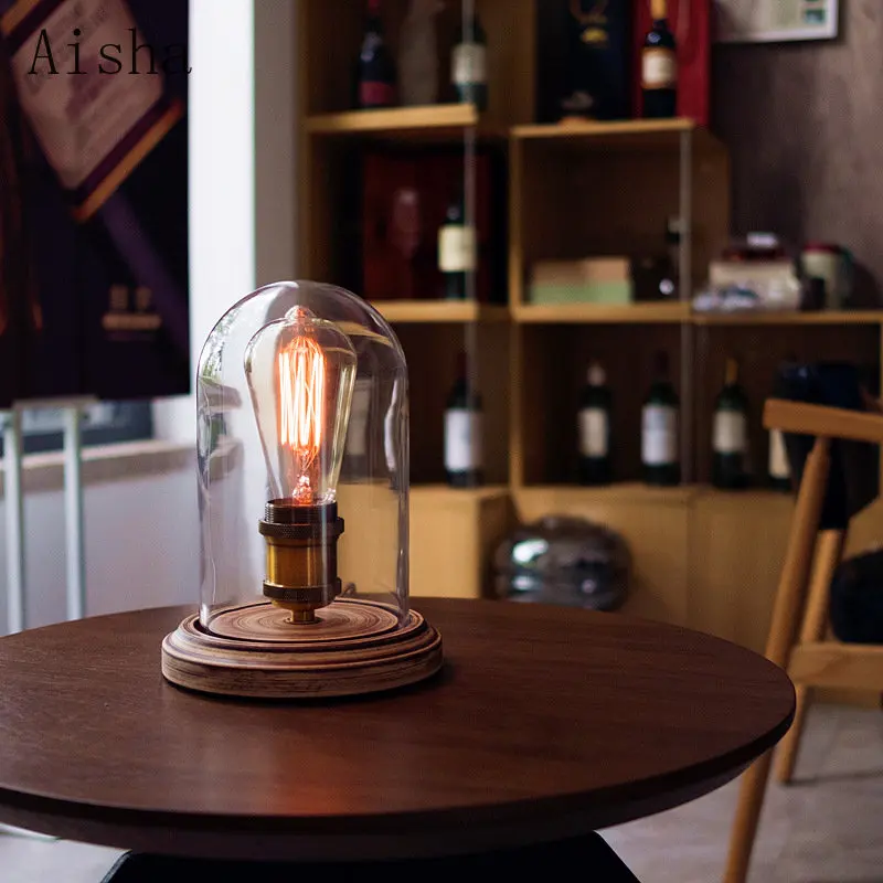 Edison Light Bulb Table Lamp