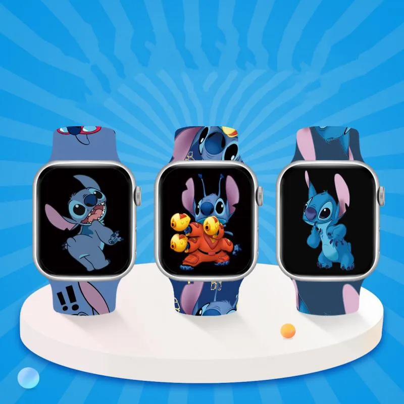 Disney Correa de silicona Lilo & Stitch para Apple Watch, pulsera de ...