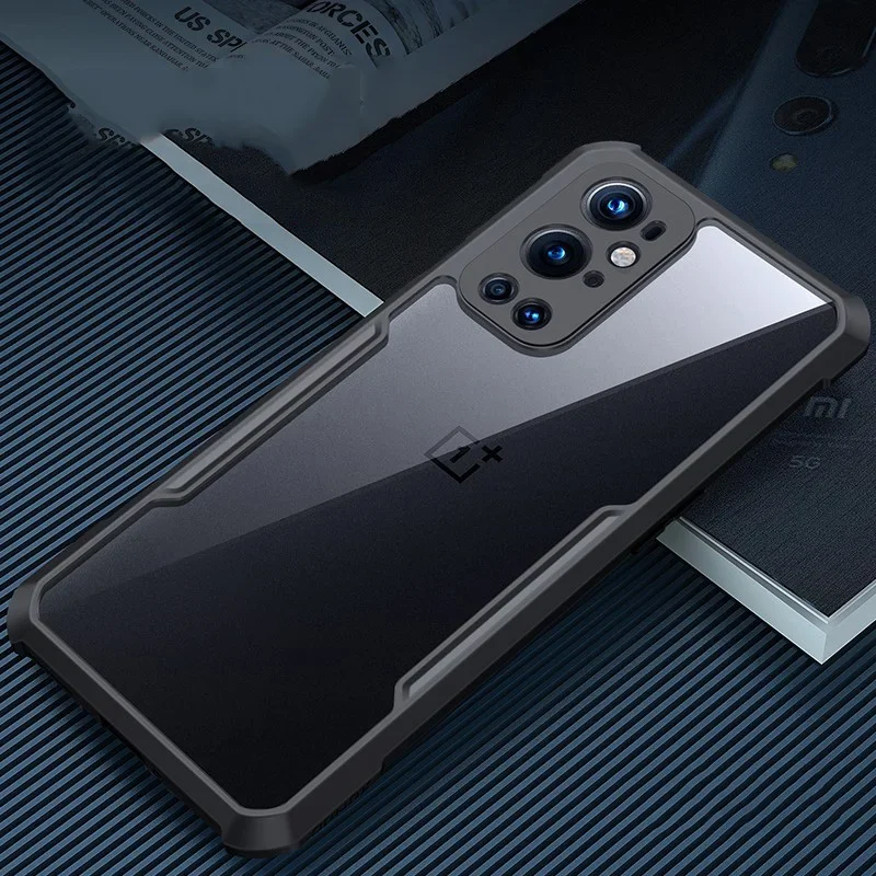 Acrylic Case For Oneplus 9 Pro Clear Shockproof TPU Cover For One plus ...