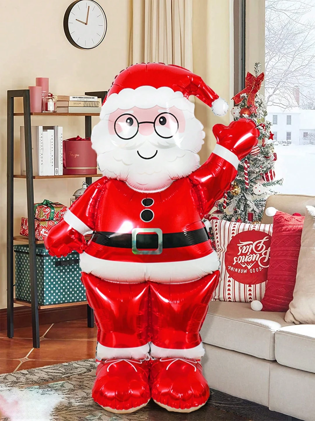 1pcExtra Large Santa Foil Balloon, 61 Inch Christmas Party Decoration ...