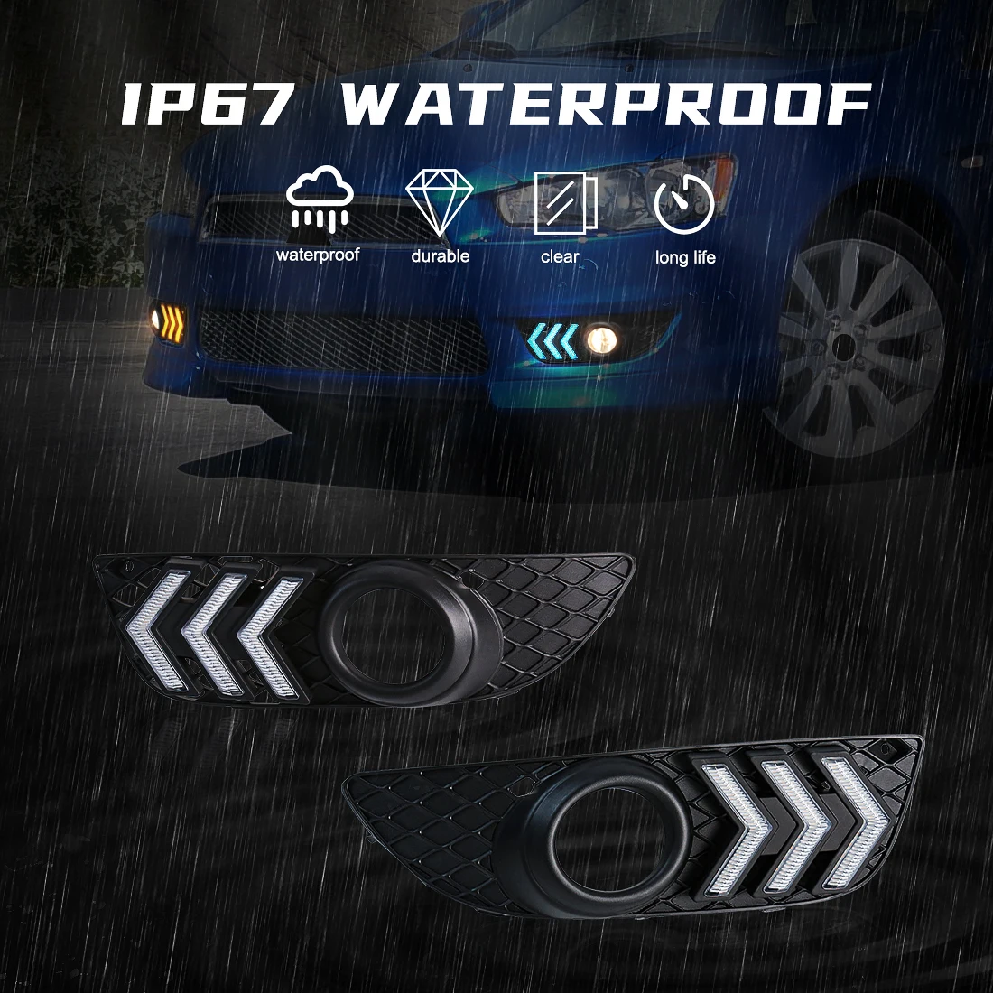 For Mitsubishi Lancer 2008 2009 2010 2011 2012 2013 2014 Car Front ...