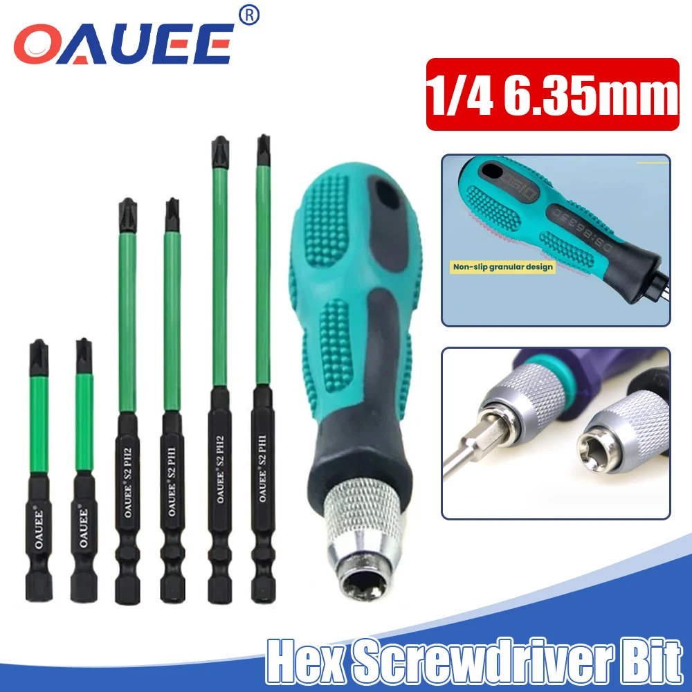1-4-Hex-6-35mm-Screwdriver-Handle-Screw-Driver-Bits-Holder-Self-Locking ...