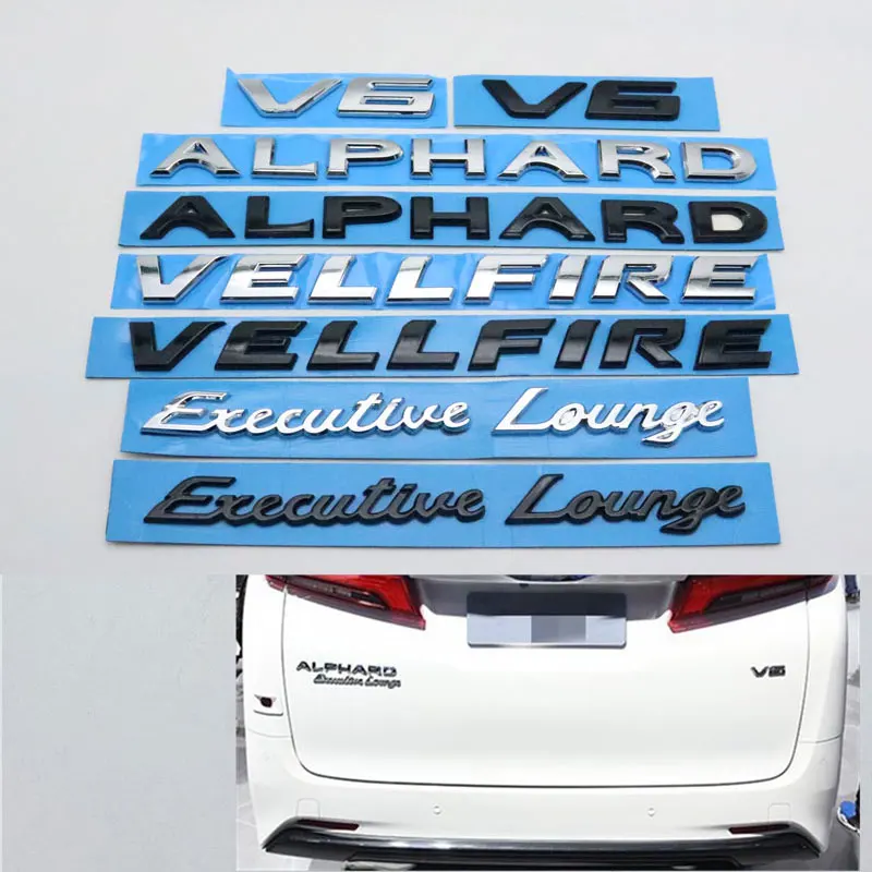 For Toyota Alphard Vellfire Executive Lounge V6 Rear Trunk Emblem Logo ...