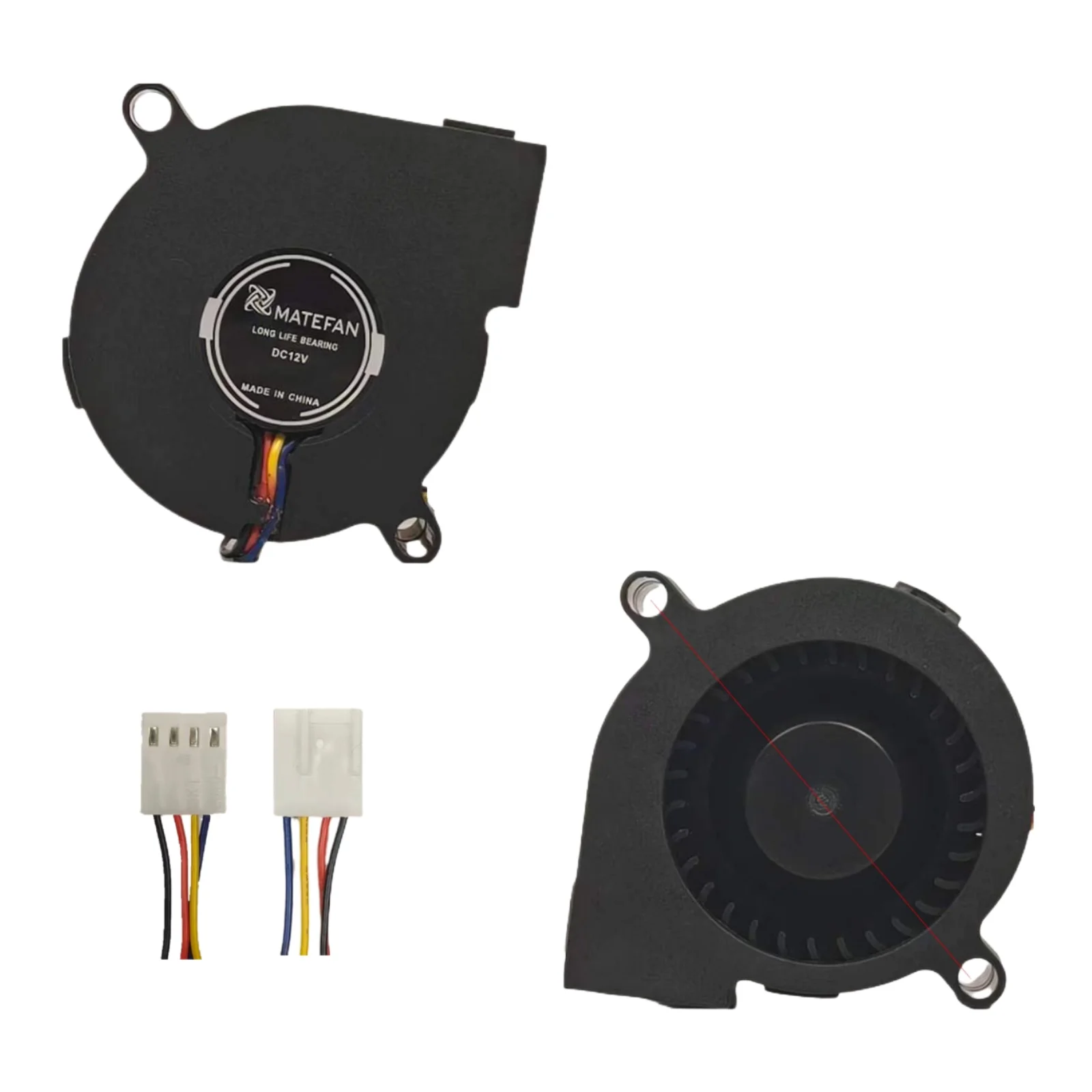 For SXDOOL 5025 Blower Fan 50x50x25mm DC 12V 0.15A 4Pin PWM 7000RPM ...