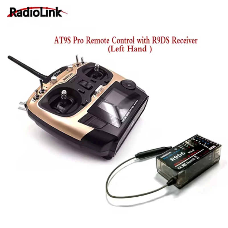Radiolink AT9S Pro Left Hand 12 Channels 2.4G 7.4~18.0V DSSS FHSS Radio ...