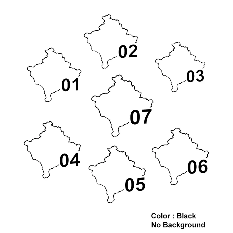 22056-Vinyl-Decal-For-Kosovo-Country-Outline-Area-Code-Car-Sticker ...