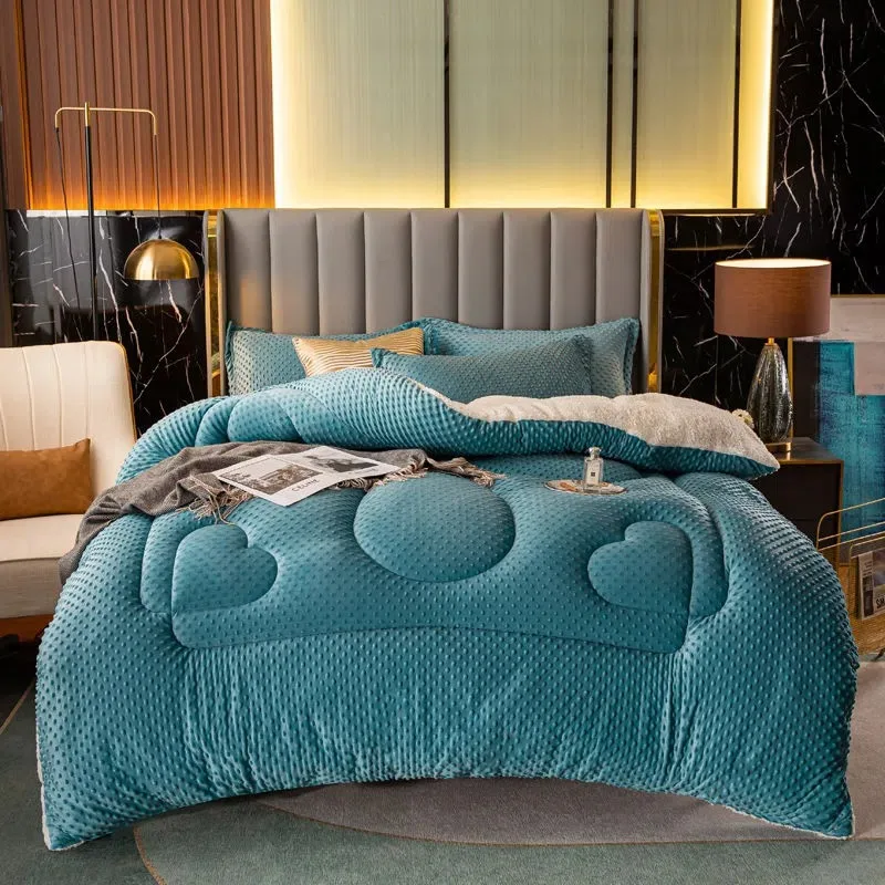 Lamb-Cashmere-And-Soy-Fleece-Warm-Winter-Wool-Quilt-Thicken-Comforter ...