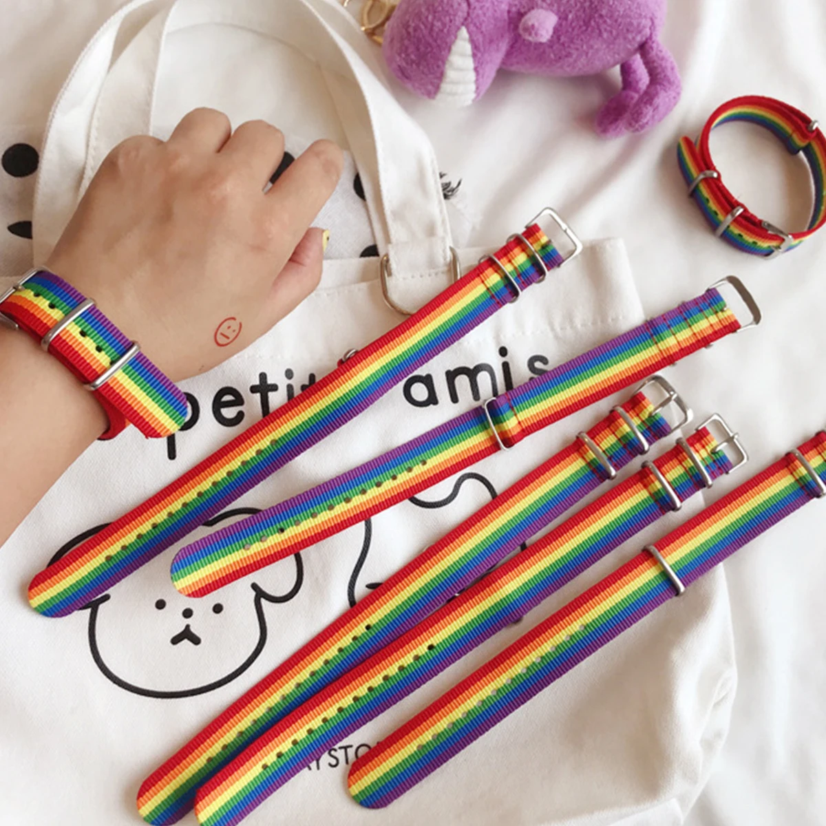 LGBTQ-Buckle-Adjustable-Bracelets-Party-Decoration-Rainbow-Couple ...
