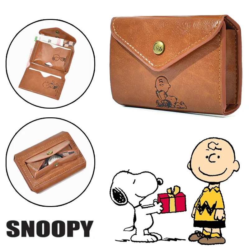 Snoopy-Women-Short-Wallet-Small-Fashion-Cartoon-Leather-Purse-Ladies ...