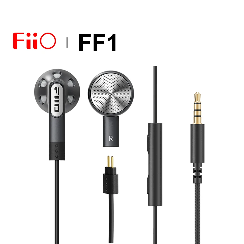 FiiO-FF1 Fone de ouvido com fio, driver dinâmico, fones abertos, hiFi, música, fone de ouvido ...