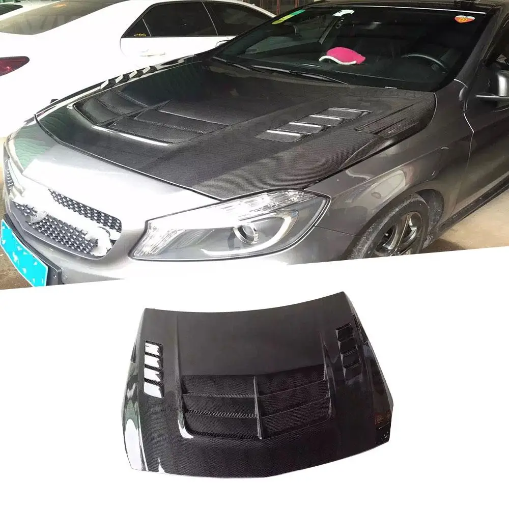 Car-Body-Kit-Carbon-Fiber-Front-Bumper-Engine-Hoods-Cover-Trims-for ...