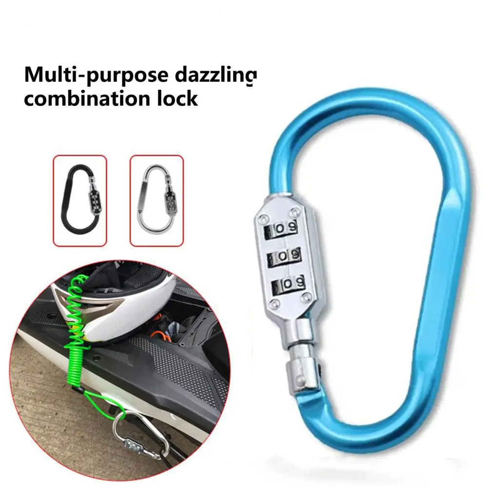 Large-Size-Rust-Proof-Anti-theft-D-type-Password-Hook-Lock-Helmet-Lock ...