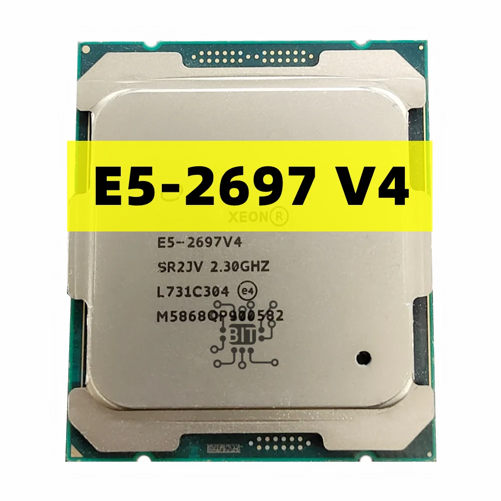 정품 제온 CPU E5 2697V4 QS 버전 2.30GHz 18 코어 45M LGA2011 3 E5 2697 V4 프로세서 ...