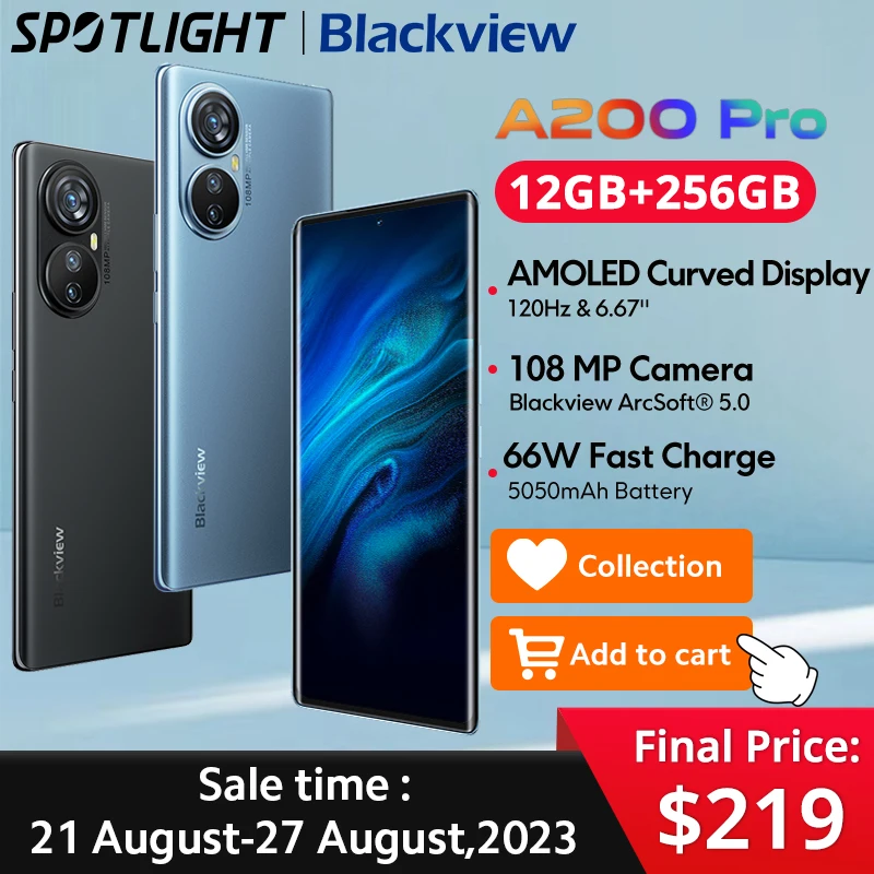 【World Premiere】Blackview A200 Pro 12GB RAM 256GB ROM 120HZ AMOLED ...