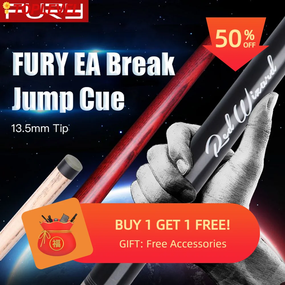FURY-EA-Billiard-Break-Jump-Cue-Stick-13-5mm-Tip-Maple-Ashwood-Punch ...
