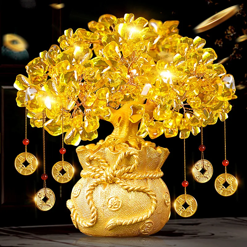 Money-Tree-Chinese-Feng-Shui-Golden-Fortune-Tree-Feng-Shui-Tree-Bonsai ...