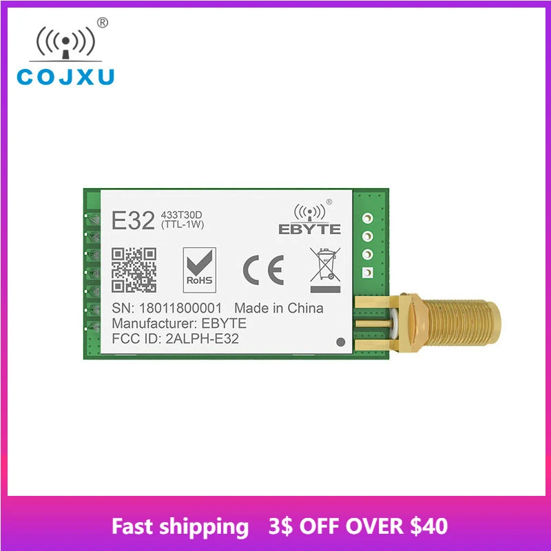 LoRa SX1278 SX1276 TXCO 433MHz 1W Module E32 433T30D V8.1 lora ...