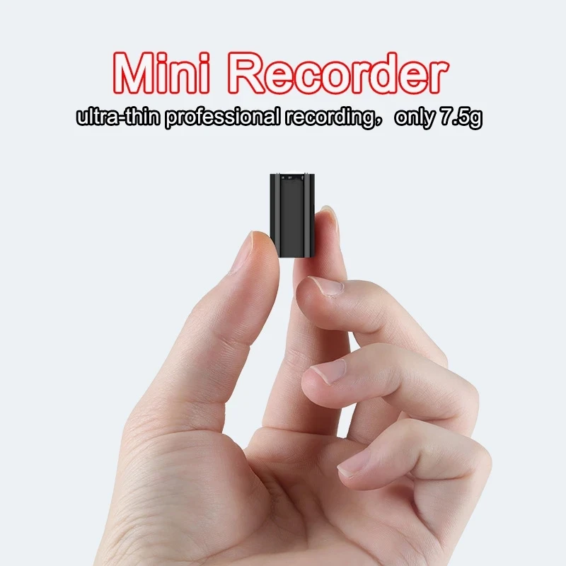 Ultra Mini Activated Recorder Espia Digtal Sound Record Voice ...