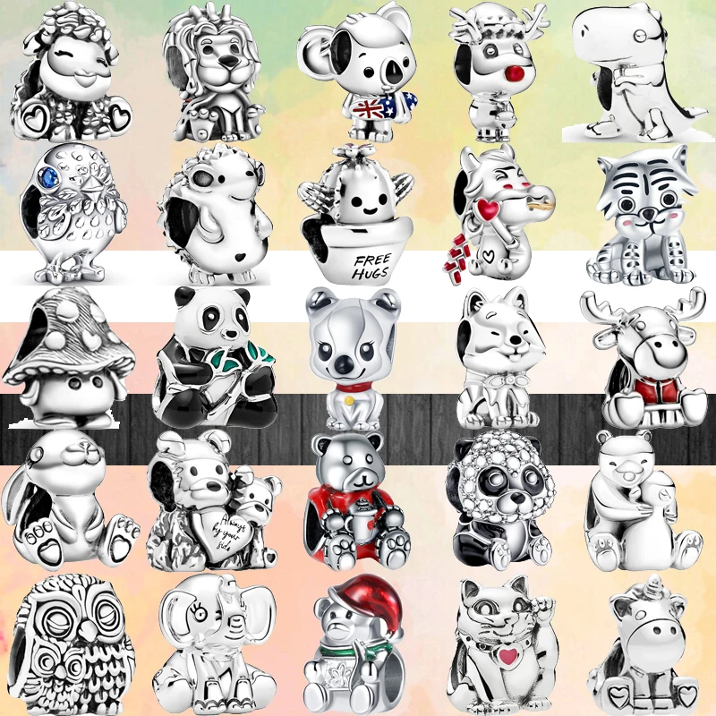 New-Lion-Tiger-Cat-Dog-Panda-Polar-Bear-Unicorn-Owl-Rabbit-Animal-Beads ...