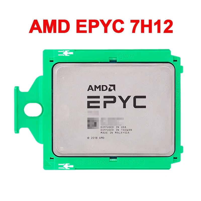 AMD EPYC 7H12 CPU 서버 프로세서, 2.6GHz 최대 3.3GHz 64 코어 128 스레드, TDP 280W SP3 ...