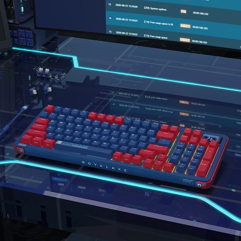 ROYAL-AXE-Y98-Keyboard-Mechanical-Gaming-Keyboard-3-Mode-Wireless-Hot ...